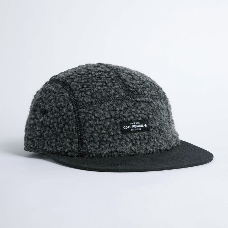 The Linus Fleece 5 Panel Cap – Coal Headwear